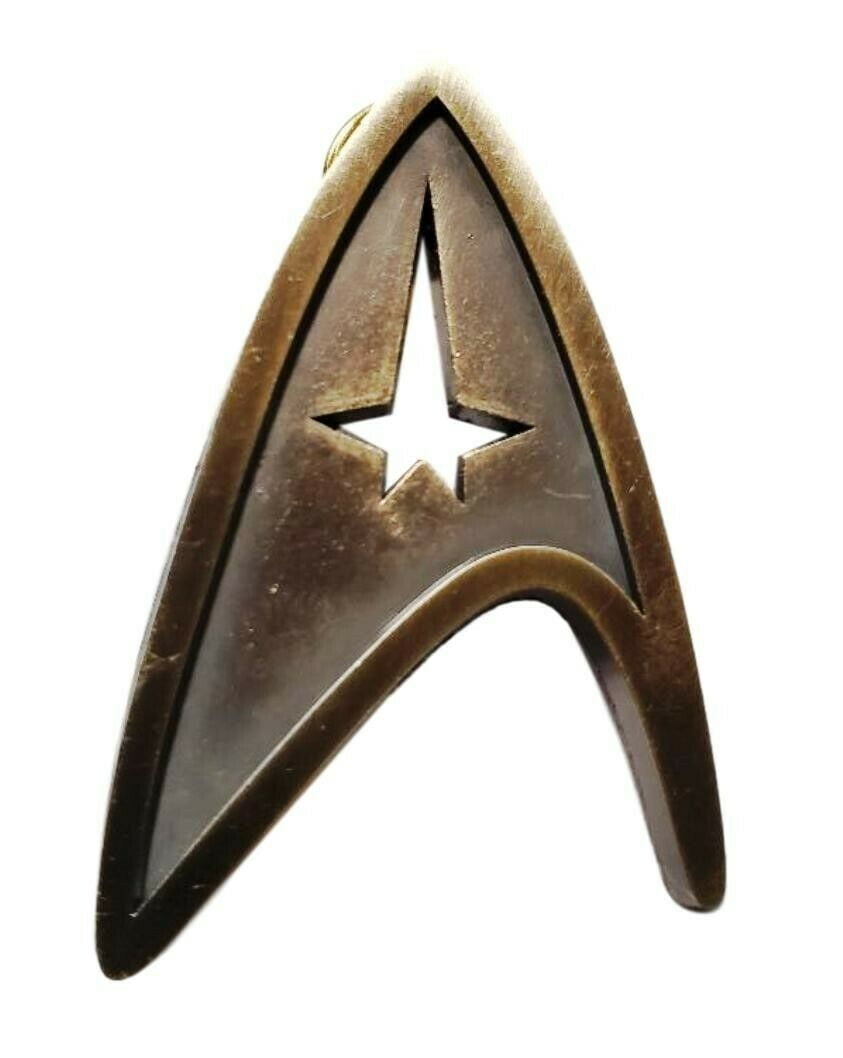 Star Trek New Movie Command Bronzetone 2 Inches Tall Enamel Metal Pin ...