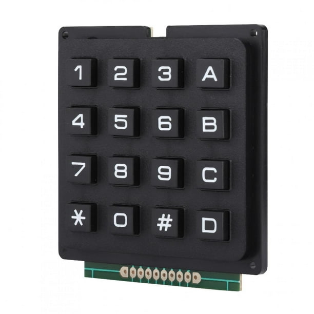 External Keypad, 4x4 Push Buttons Black With 16 Keys Keyboard Module, For Single Chip ...