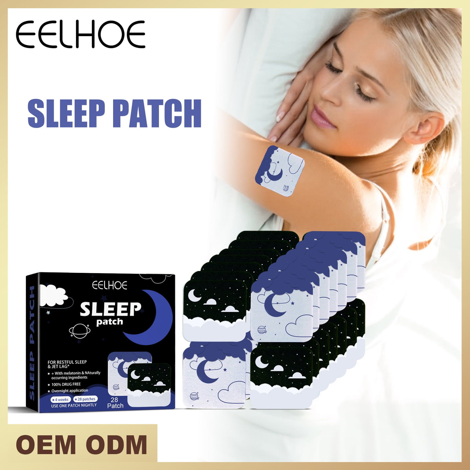 28pcs Sleep Patch with Melatonin and Natural Ingredients Promotes ...
