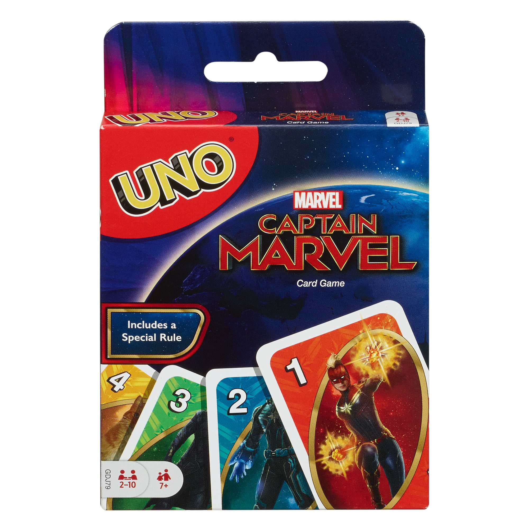 UNO Captain Marvel Card Game for 2-10 Players Ages 7Y+ - Walmart.com
