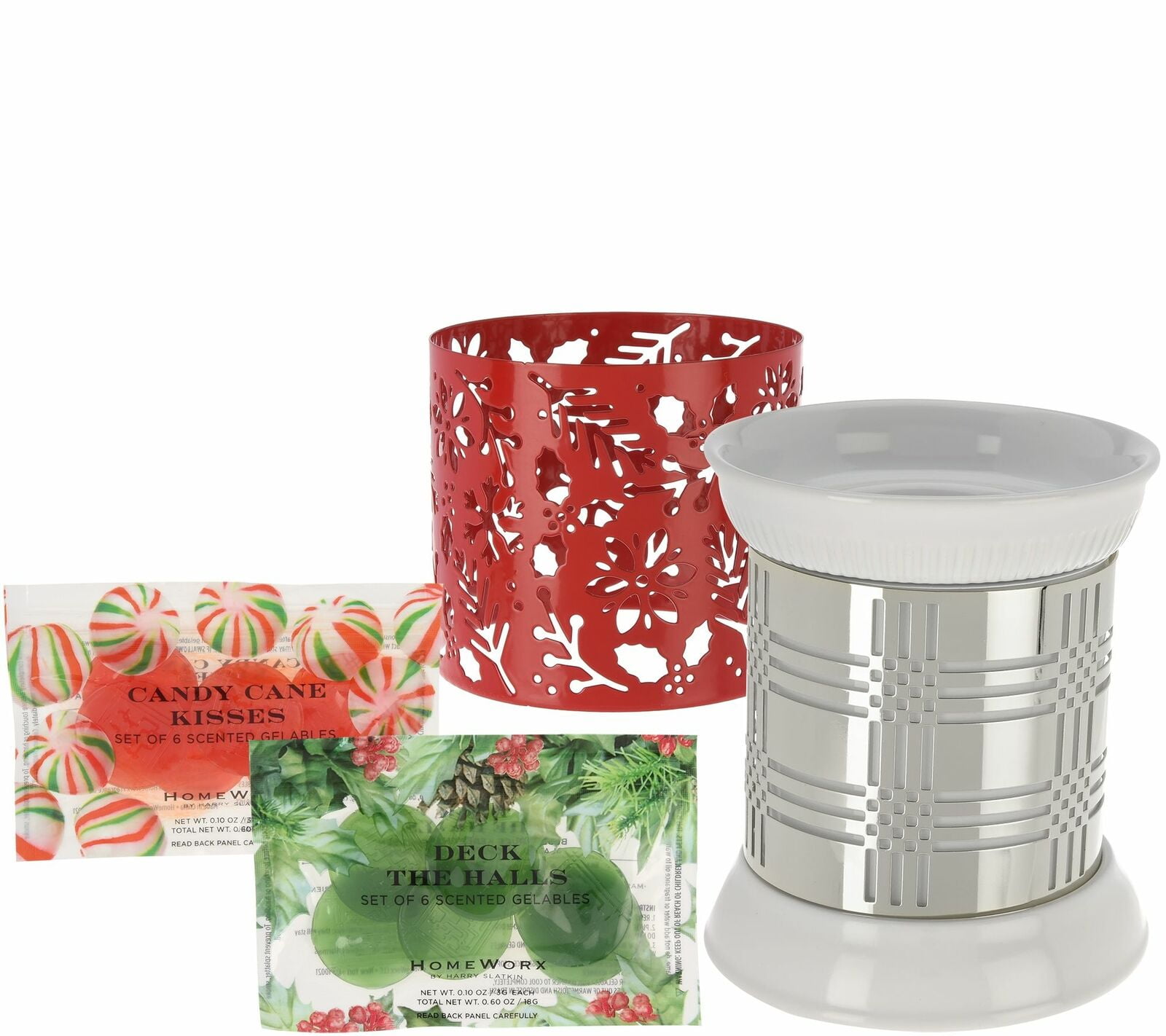 HomeWorx by Harry Slatkin FragranceWarmer w/ 2 Sleeves and 12 Gelables ...