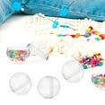 REACHISE 50pcs Clear Gumballs Capsule Toy Machine Round Balls Plastic ...