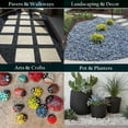 Rainforest Outdoor Decorative Natural Stone, River Pebbles, Grey, 1-3 ...
