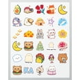 35pcs Cute Animal Stickers Adorable Cartoon Stickers Fantasy Elements ...