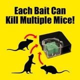 d-CON Refillable Mouse Poison Bait Station, Rodent Control, 3 Stations ...