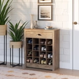Prepac Shoe Storage Cabinet - 16 Cubbies, Slim Drawer - Walmart.com
