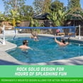 GoSports Splash Net ELITE - Deck-Mounted Inground Pool Volleyball Set ...