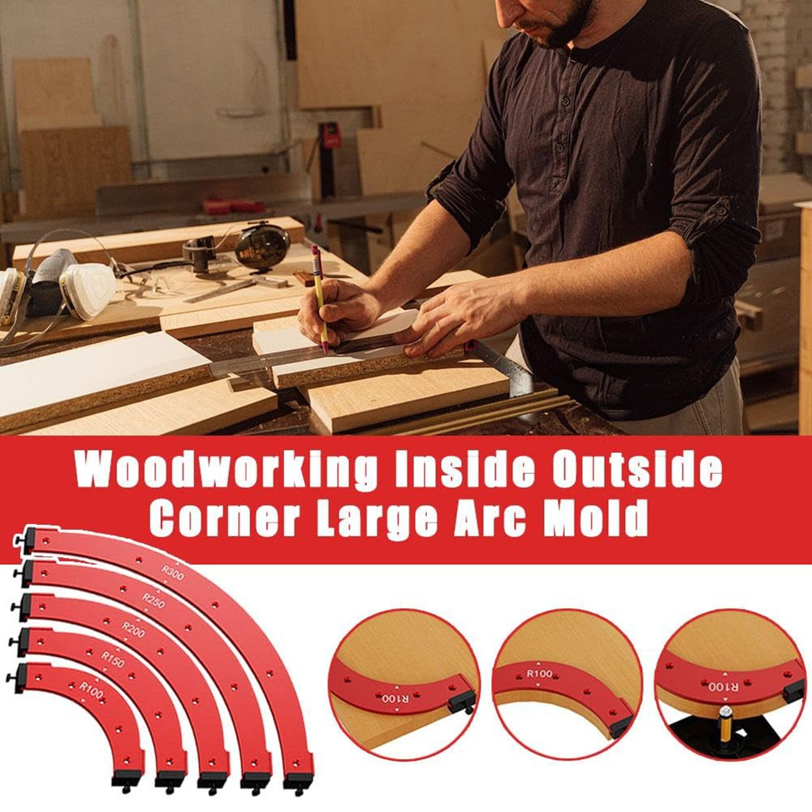 Woodworking Tools Precision Arc Template for Internal and External ...