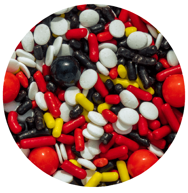 Sprinkle Deco® Red Black Yellow Mickey Edible Decoration Confetti ...