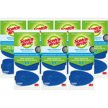 Scotch-Brite Heavy Duty Dishwand Sponge Refills, 4 Pack for Kitchen ...
