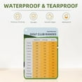 2 Pack Golf Club Distance Card, Erasable and Quick Reference Golf Club ...