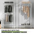 Magshion Heavy Duty Clothes Rack L-Shaped Clothing Rack for Corner ...