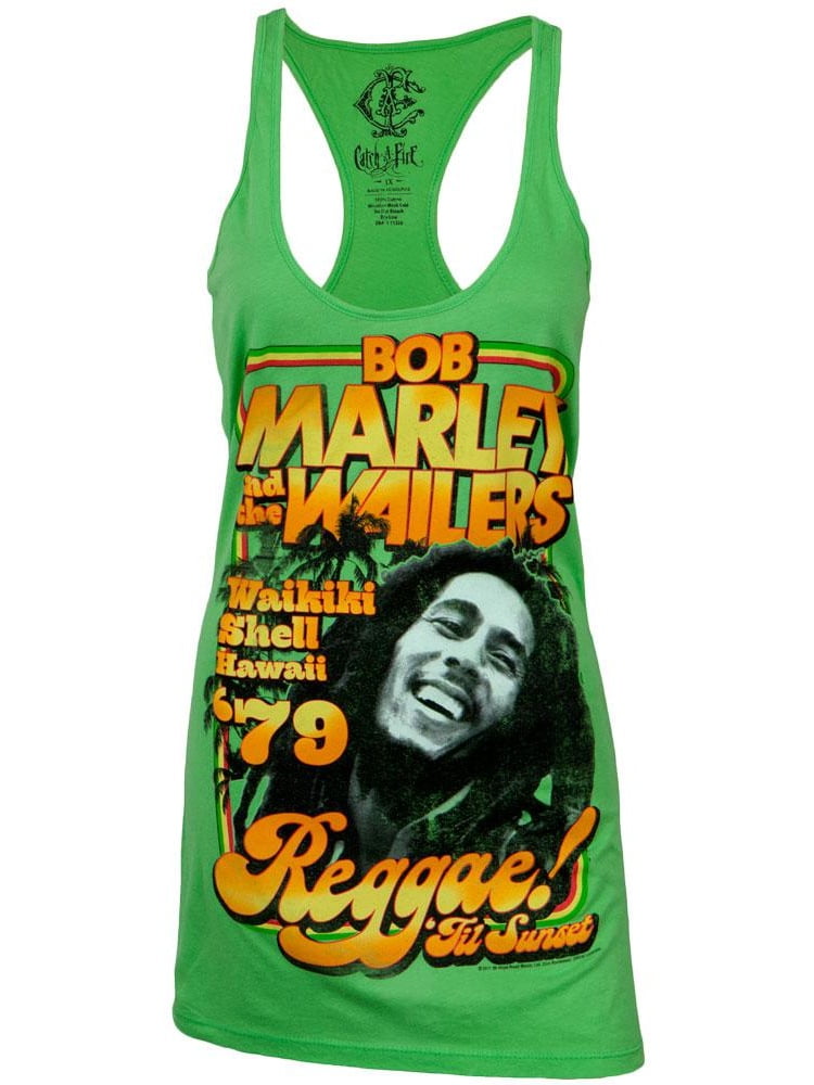 Bob Marley - 1979 Reggae Juniors Racerback Tank Top - Small - Walmart.com