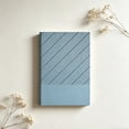 A5 Leather Notebook Journal (Blue) - Lined Notebook with Ribbon ...
