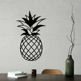 SLYNSHome Pineapple Metal Wall Decor Black Metal Pineapple Sign Wall ...