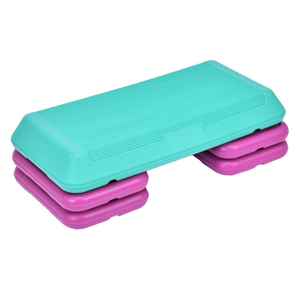Costway Fitness Aerobic Step 29 In. Club Cardio Adjust Exercise Stepper ...