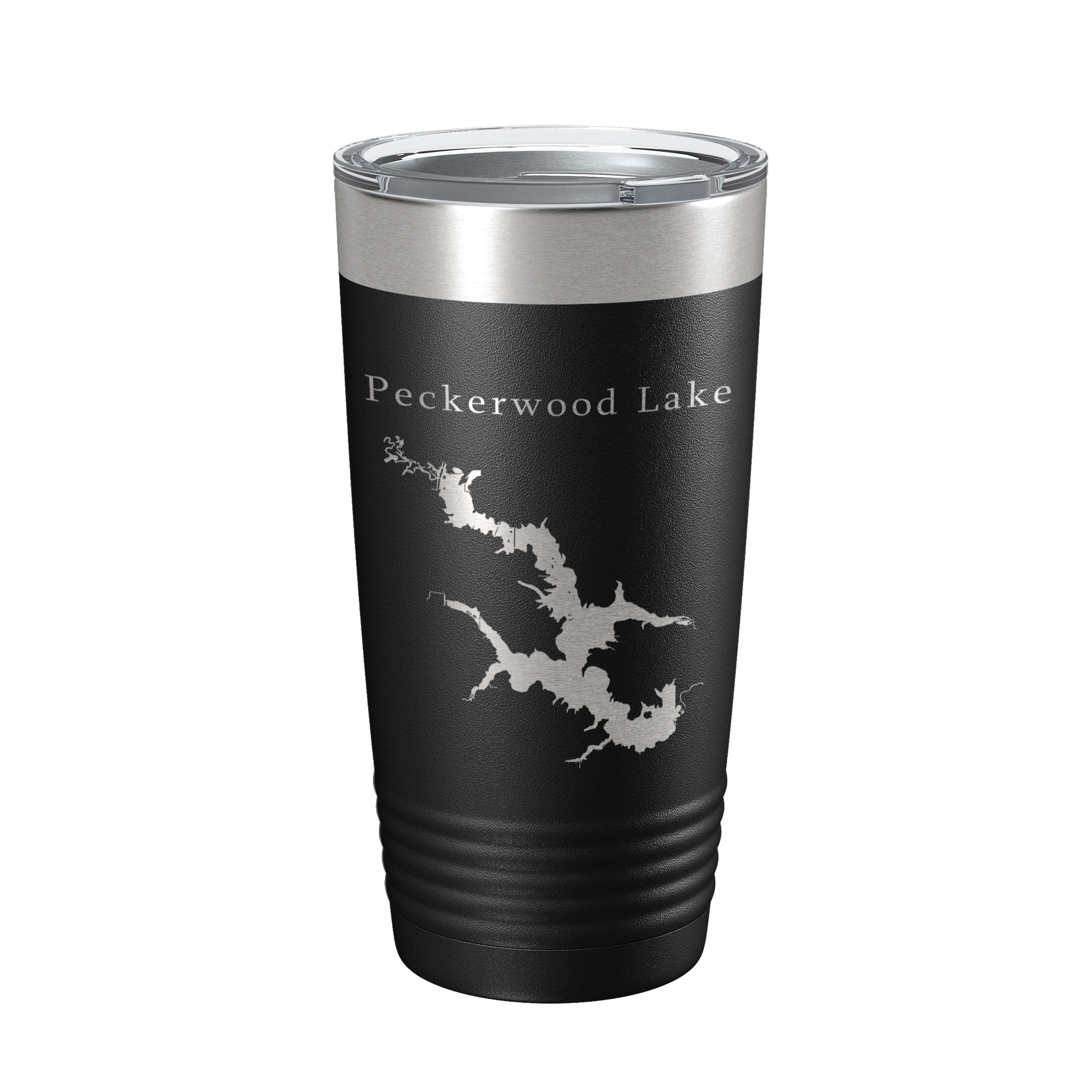 Peckerwood Lake Map Tumbler Travel Mug Insulated Laser Engraved Coffee ...