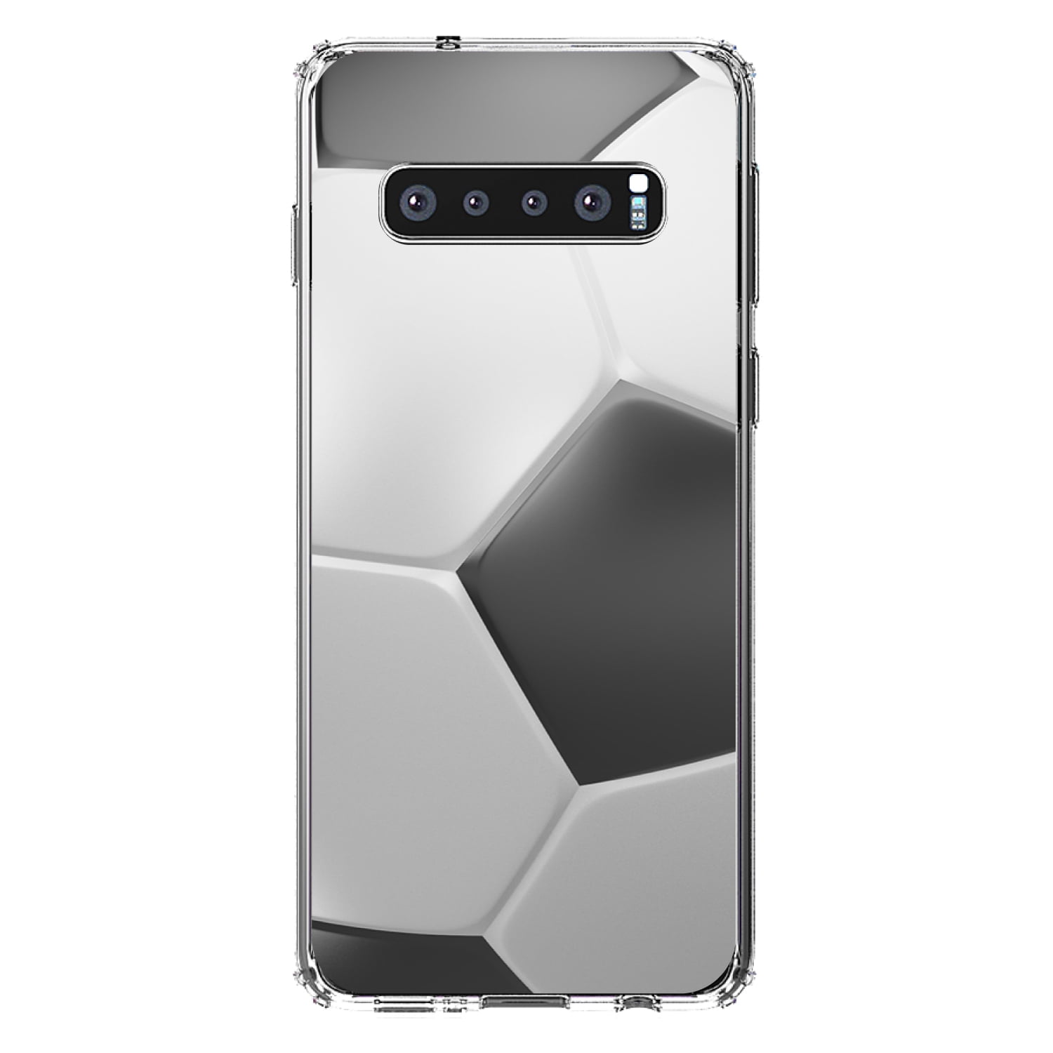 DistinctInk Clear Shockproof Hybrid Case for Samsung Galaxy S10+ PLUS(6 ...