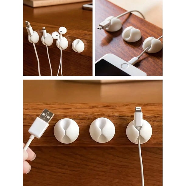 5pc Cable Clips, Charging Cable Clips, Adhesive Cable Clips, Desktop ...