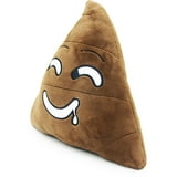 Emoji Poop Drool Plush Pillow, Brown - Walmart.com