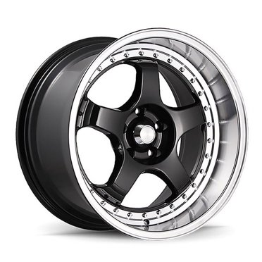 KONIG 49mb intention 17x8 +45et 66.60mm gloss black with machined face ...