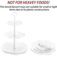 3 Pack 3 Tiers White Plastic Cupcake Stand Dessert Stand Tiered Serving ...