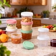 XIMEI 4 oz Small Plastic Containers with Twist-on Lids, 20 Sets ...