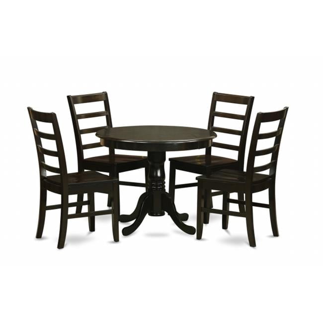 5 Piece Small Kitchen Table Set-Drop Leaf Table Plus 4 Kitchen Dining ...