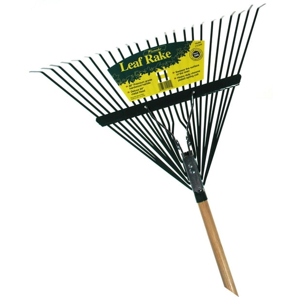 CF24W 48 in Handle 24 in Metal Head Leaf Rake - Walmart.com