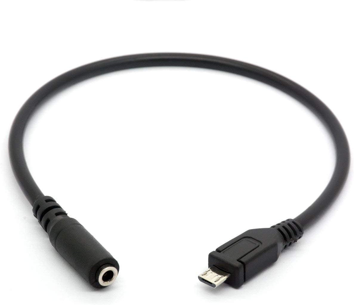Micro USB Male to 3.5mm Female AUX Audio Cable Cord for Headset Adapter ...