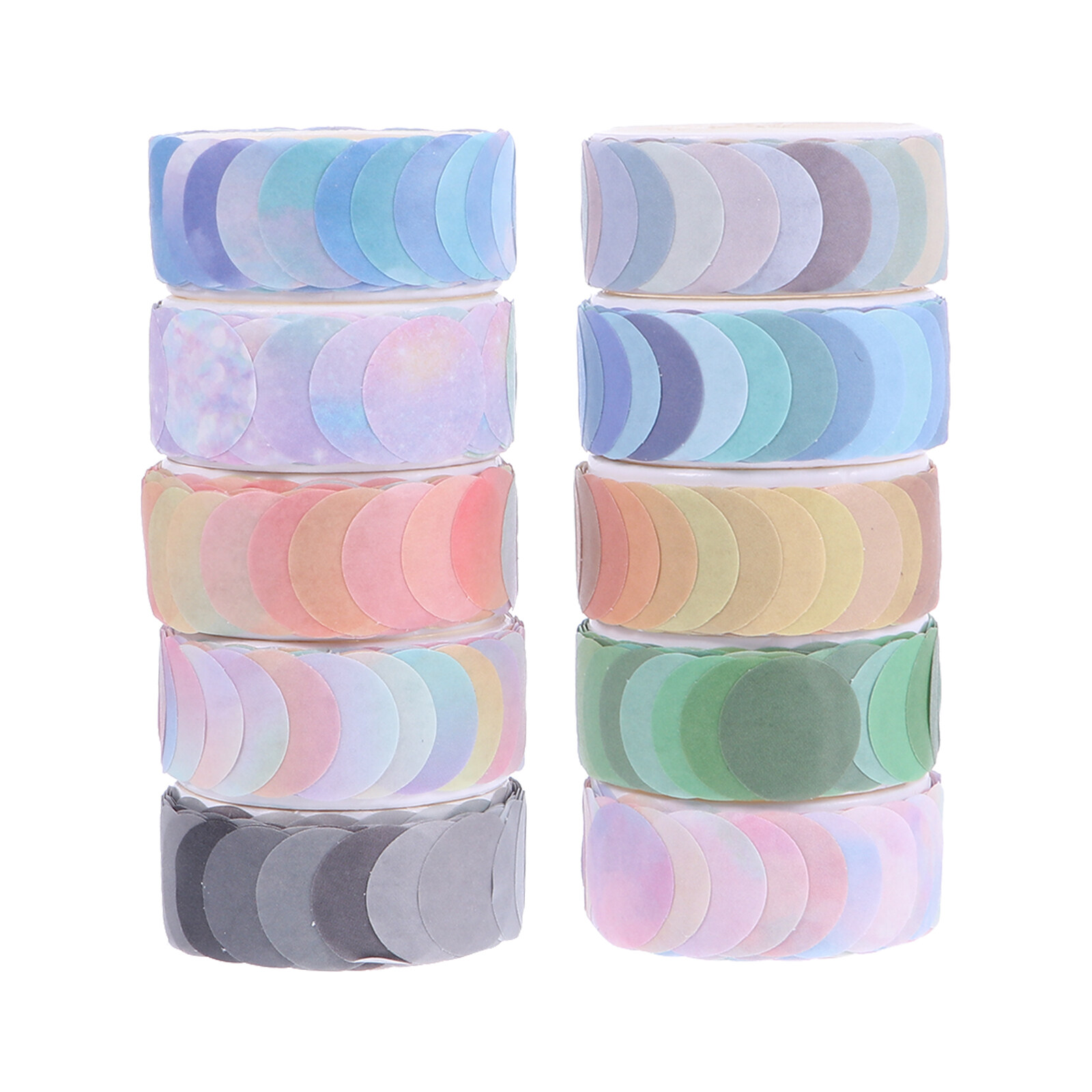 Tape Washi Masking Stickers Decorative Dot Diy Journal Circle Round ...
