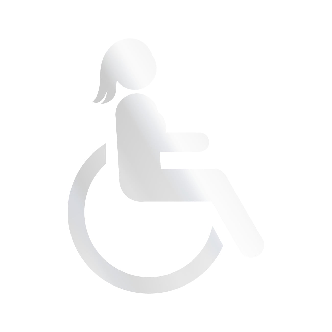 Girl Handicap Sticker Decal Die Cut - Self Adhesive Vinyl ...