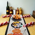 Yesfashion Halloween Table Runner, Washable Halloween Dresser Scarf ...