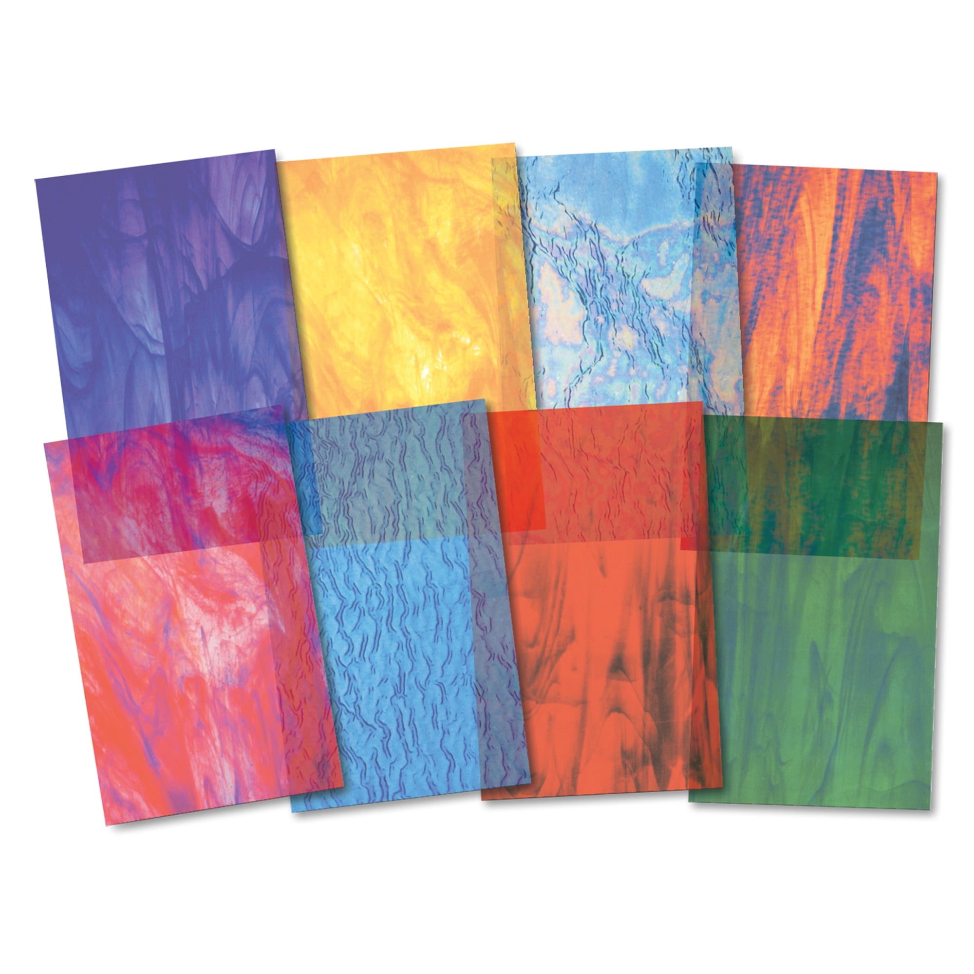 Roylco® Stained Glass Paper 24 Sheetspkg Set Of 3 Packs