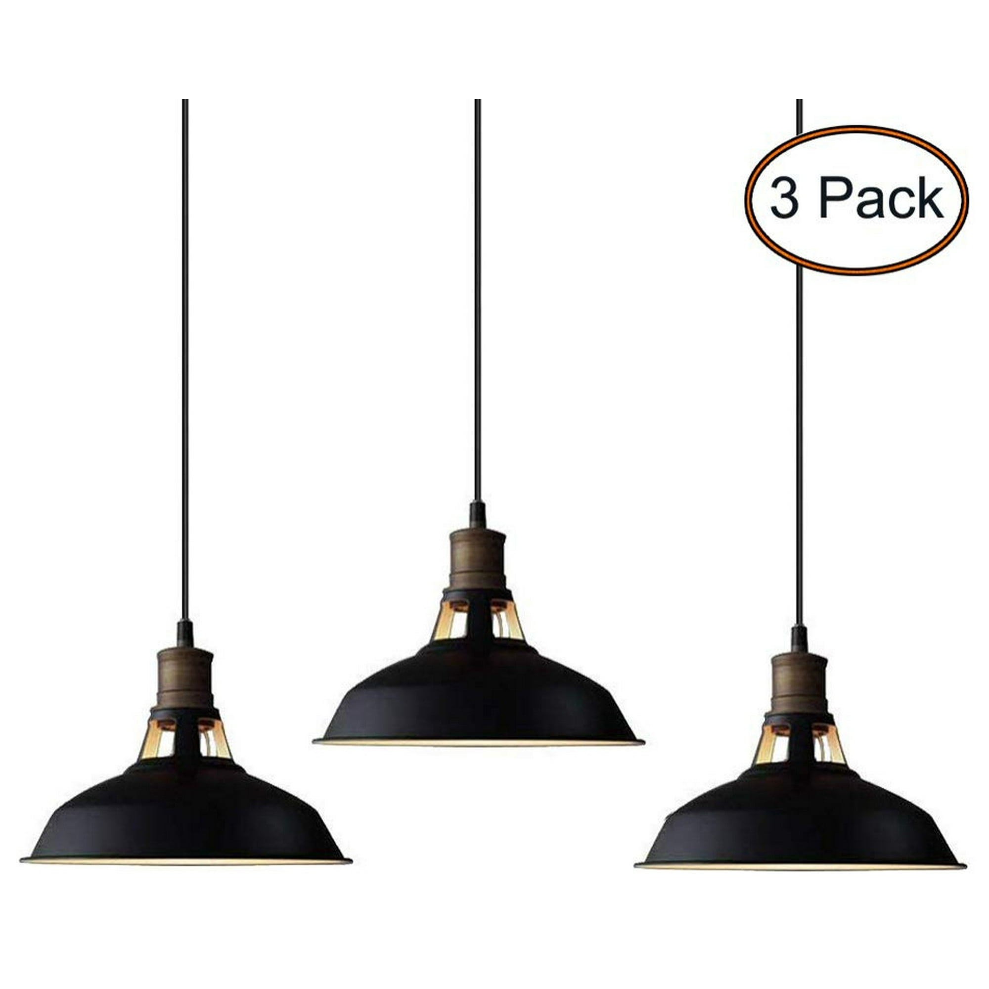 Click here for Moose Lighting Florence Industrial Black Barn Pend... prices
