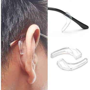 Eyeglass Ear Grips - Anti-slip Holder, Silicone Ear Hook, Glasses Ear ...