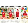Childrens Graduation Dress Knitted Robe with Hat Shiny Graduation Gown ...