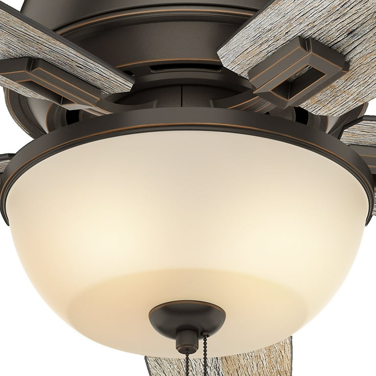 Hunter Fan 52 Donegan 3 Light Onyx Bengal Ceiling | Shelly Lighting