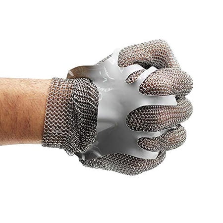 Chainmail Cut Resistant Stainless Steel Metal Mesh Glove for Food ...