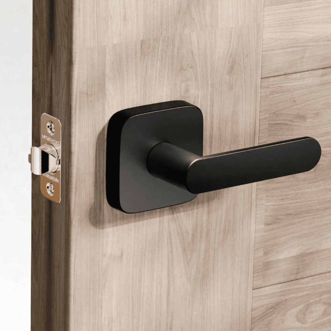 Click here for Trivaleon Reversible Black Lever Door Handle - No... prices
