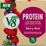 V8 +Protein Berry Acai Flavored Protein Drink 11.5 FL OZ Can (Pack of 4 ...