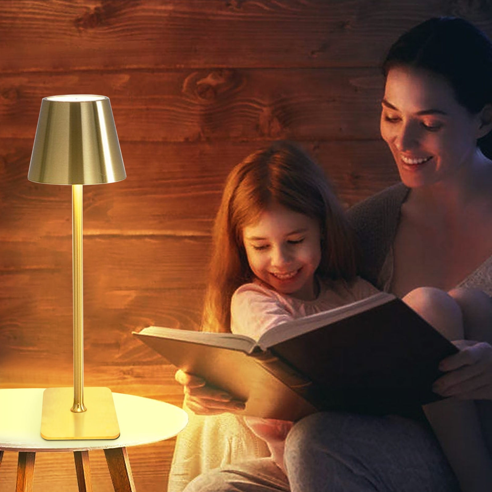 EGNMCR Night Lights Desk Lamp 1500mAh Rechargeable Battery Lamp 3 Color ...