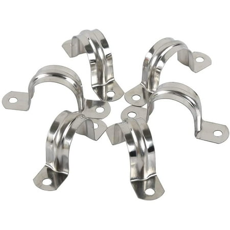 HEIBIN 10MM 304 Stainless Steel U-Tube Clamp Connecting Ring Pipe Clamp ...