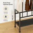 Free Standing Shoe Racks - 3-Tier Boot Rack, Black Metal Storage ...