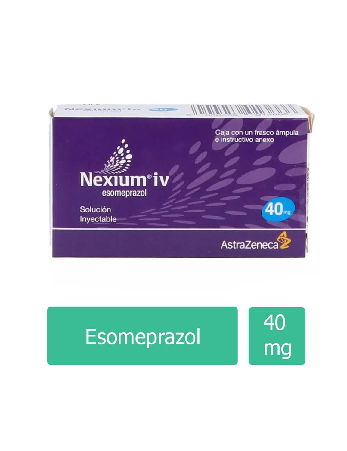 Nexium IV 40 mg Caja Con Frasco Ampula Liofilizado AstraZeneca CAJA ...