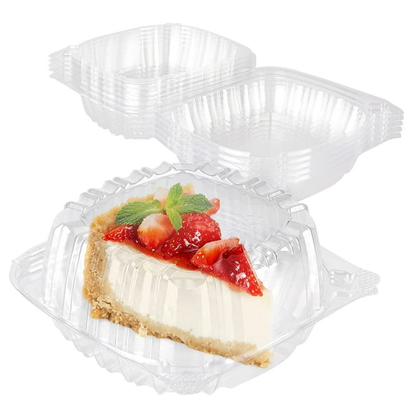 CPDD Plateau à Emporter en Plastique 5 x 5 Pouces (50 Pouces) - Contenants à Dessert - Contenant ...