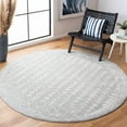 SAFAVIEH Tulum Goddard Moroccan Geometric Area Rug, 6'7" x 6'7" Round ...