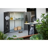 Romeo Storage Locker 4' x 2' x 5' - Dark Gray with Lockable Handle ...