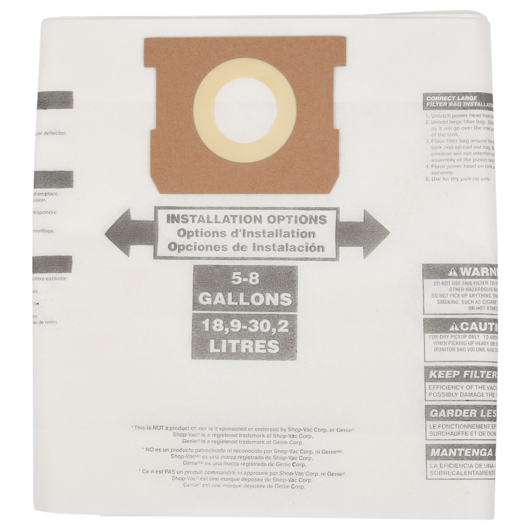 Click here for Unbranded 6 Pcs Universal Dry Vac Dust Bag 5 To 8... prices