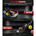 JOMEED 2-IN-1 Leg Press Hack Squat Machine Home Gym, 45° Dual Frame ...